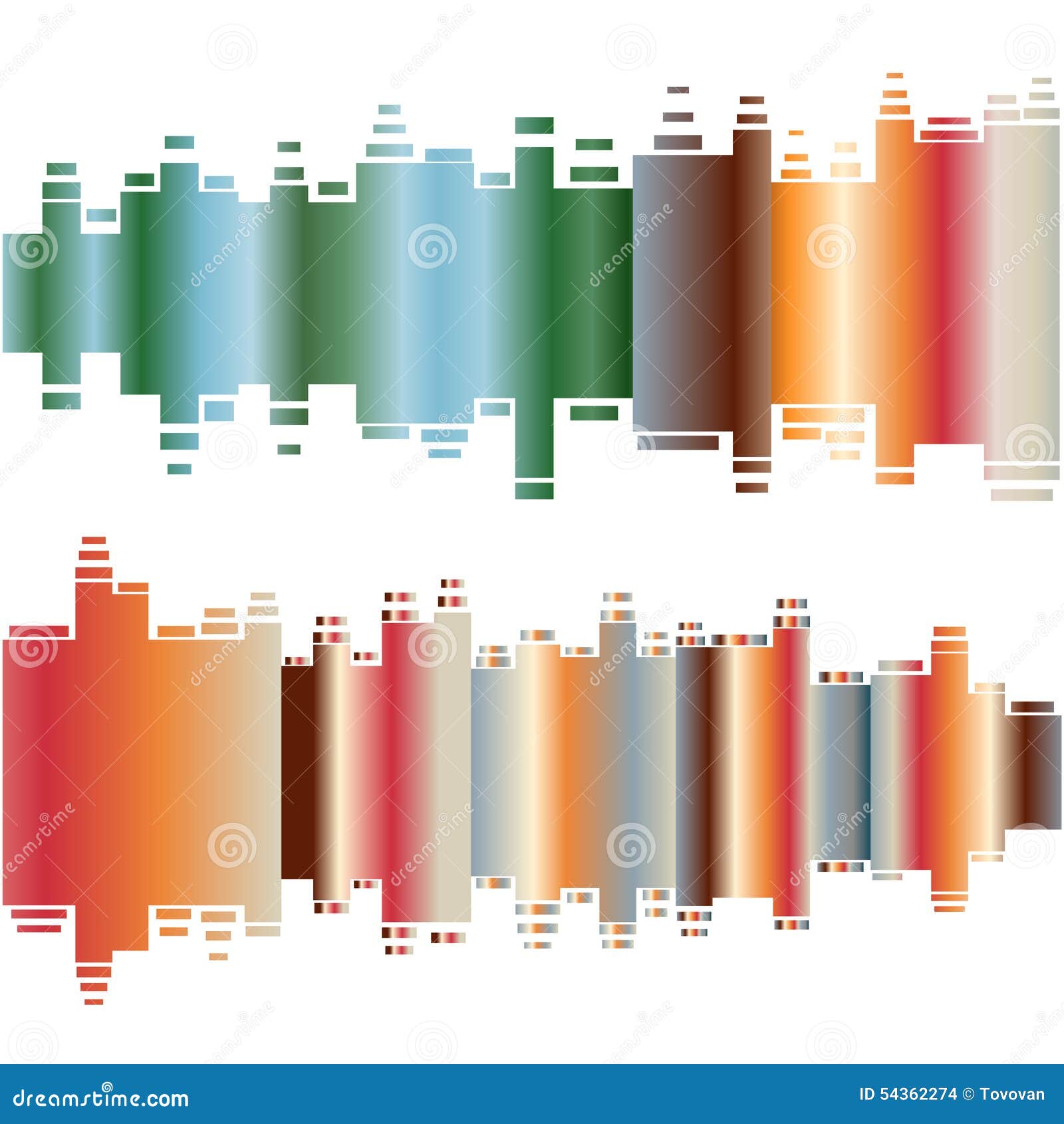 Abstract Colorful Gradient Indicator Set Stock Vector - Illustration of ...