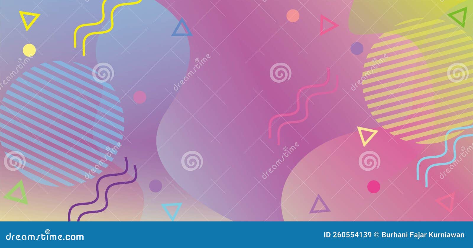 Abstract Colorful Gradient Light Geometric Wave Background Stock Vector ...