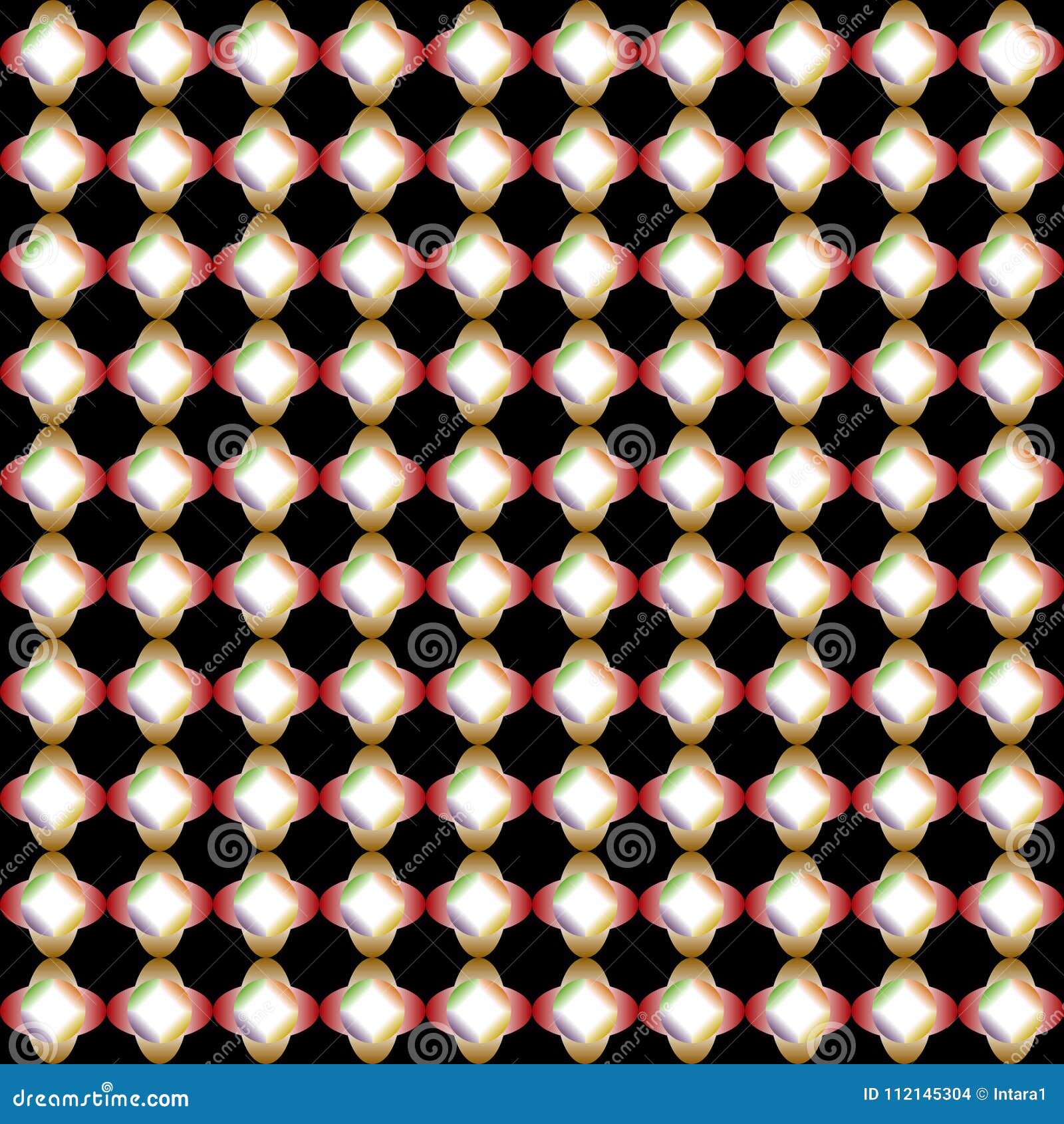 Abstract Colorful Gradient Pattern of Circle and Ellipse Shapes ...