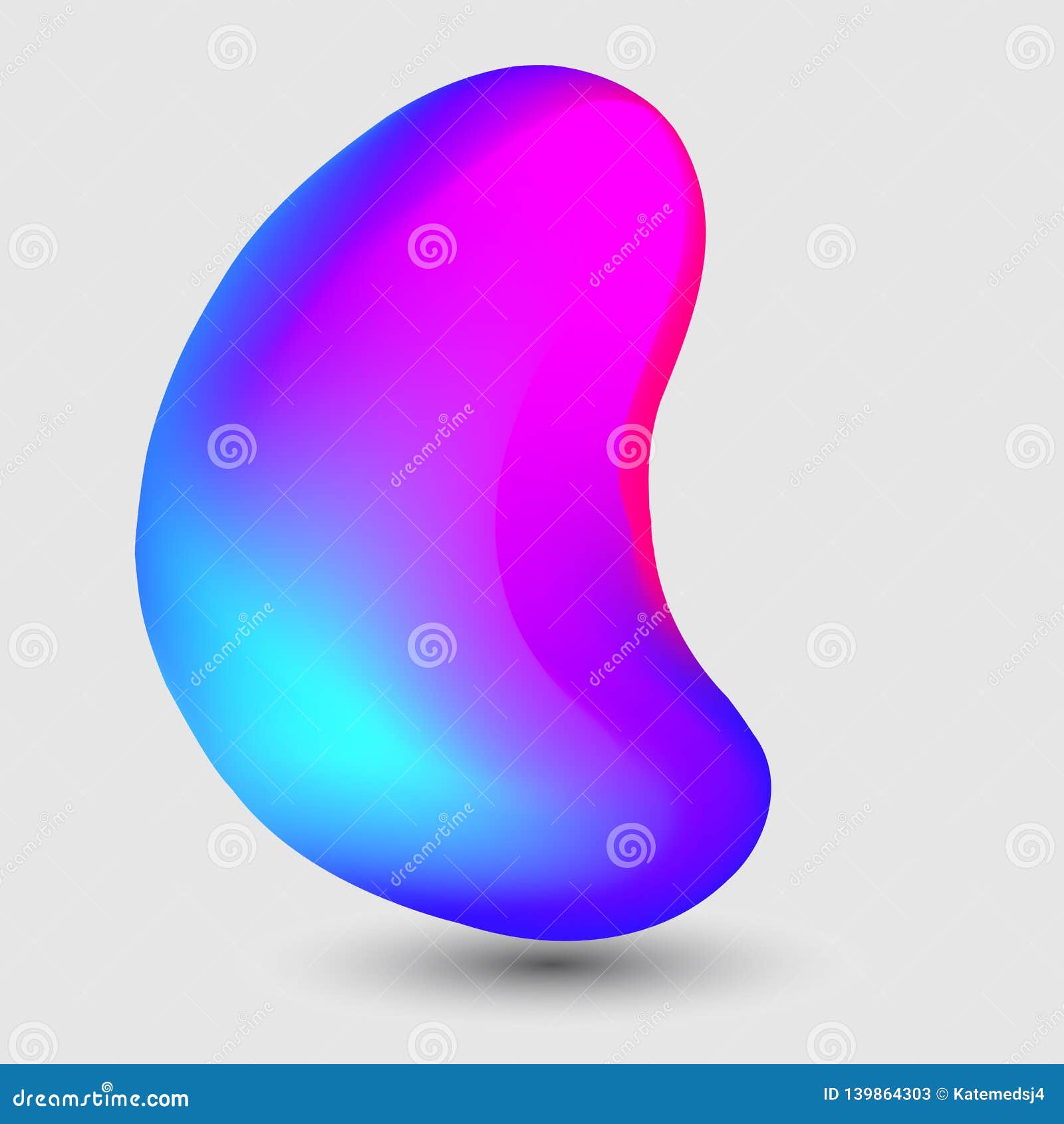 Abstract Colorful Gradient Shape. Modern Gradient Element Stock ...