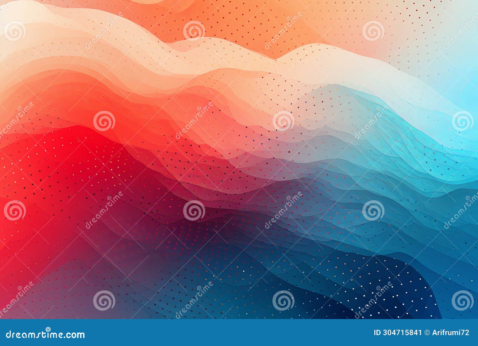 Abstract Colorful Gradient Wavy Shapes Background, Vibrant 3d Render ...