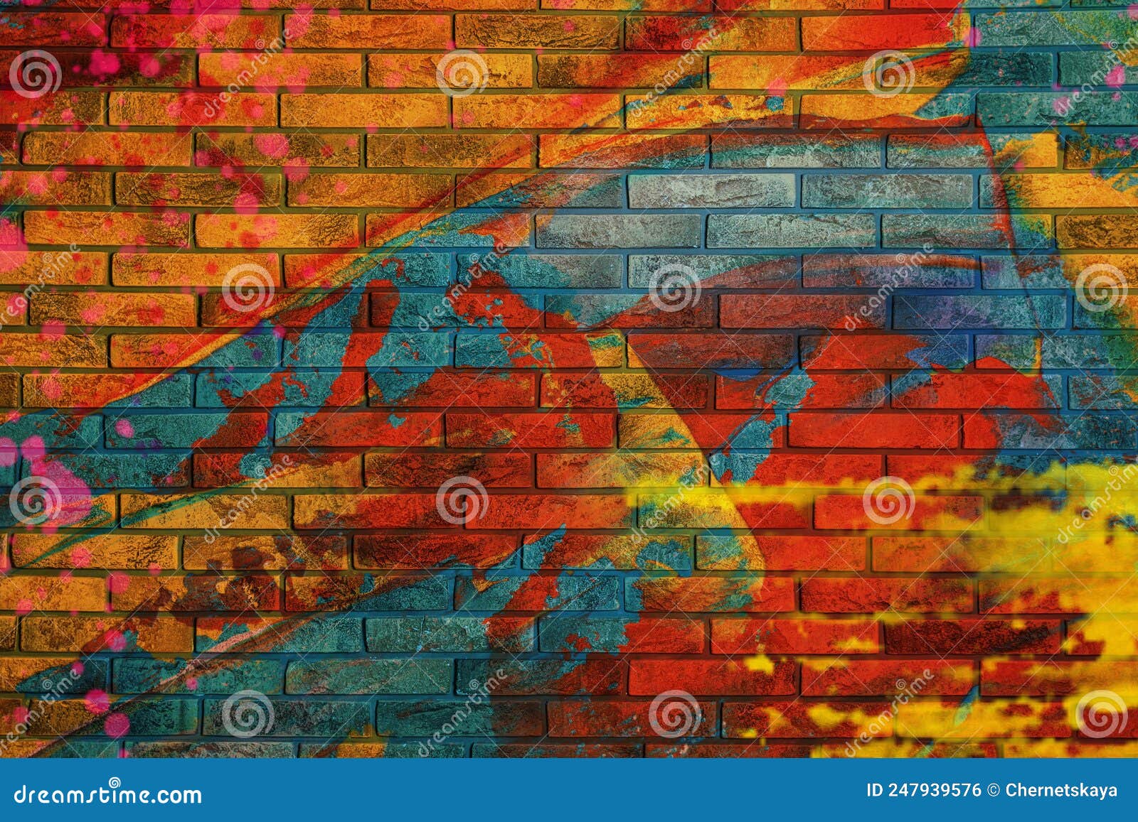 Graffiti Drawn Melting Smile. Painted Graffiti Spray Pattern Of Smile ...