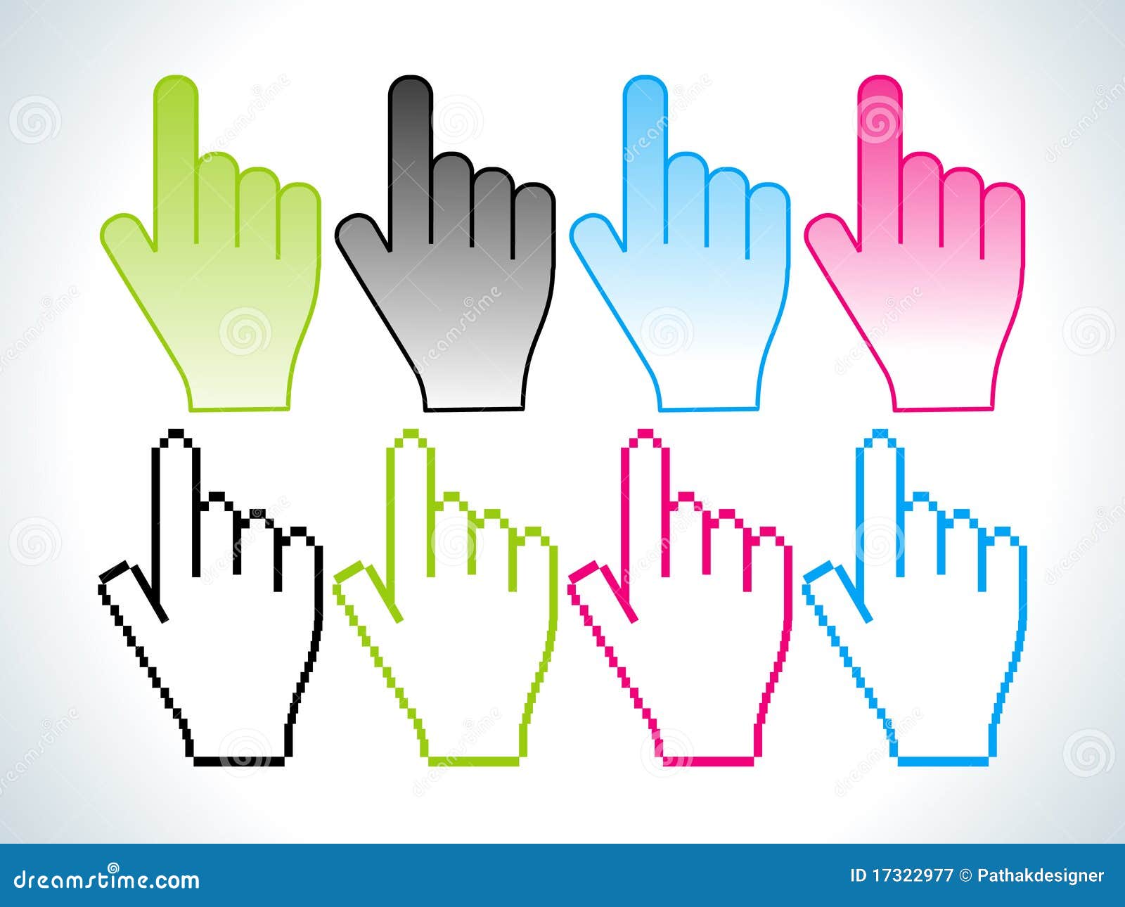 Abstract Colorful Hand Icon Stock Vector - Illustration of design, help ...