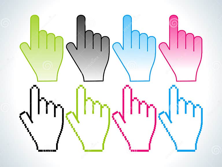 Abstract Colorful Hand Icon Stock Vector - Illustration of design, help ...