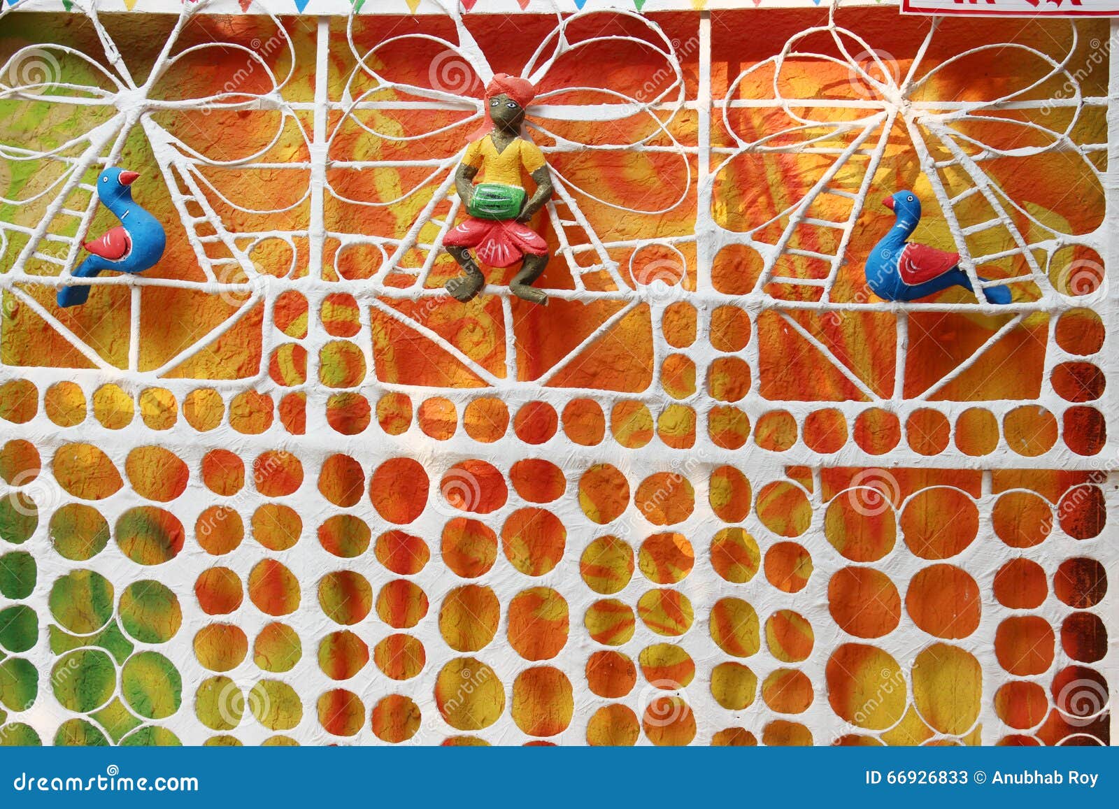 Abstract Colorful Handcraft Made by Soil. Stock Image - Image of ...