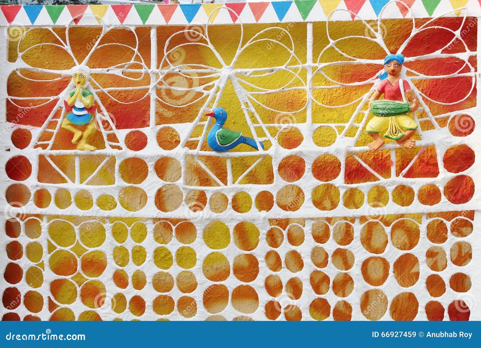 Abstract Colorful Handcraft Made by Soil. Stock Image - Image of blue ...