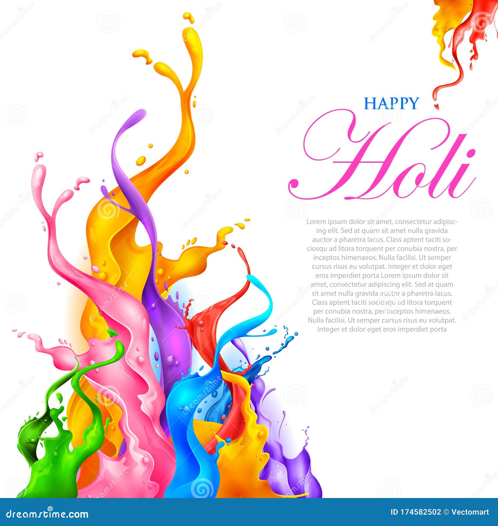 Abstract Colorful Happy Holi Background Card Design for Color Festival ... Abstract Colorful Happy Holi Background Card Design for Color Festival ...