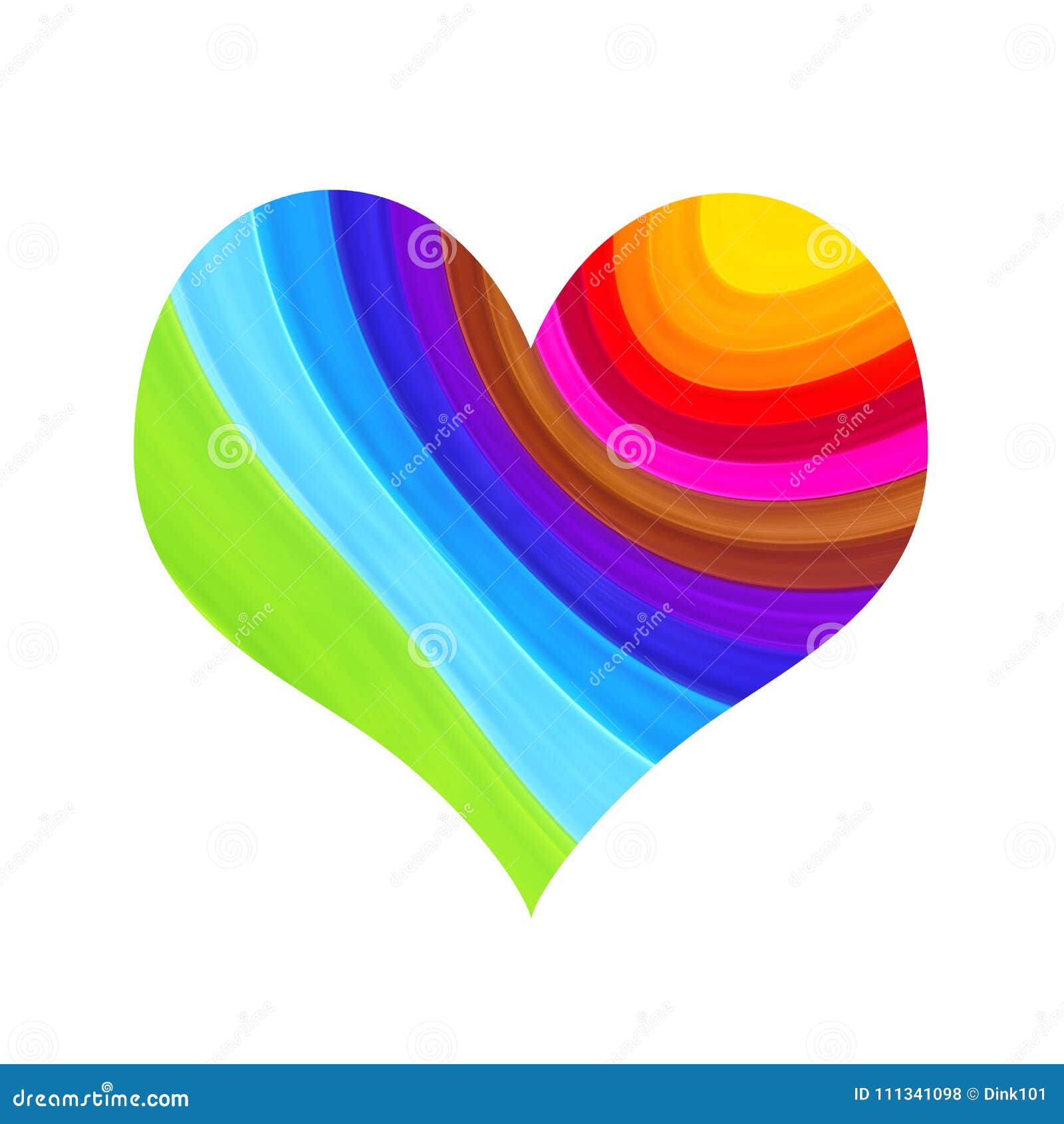 Abstract colorful heart stock illustration. Illustration of heart ...