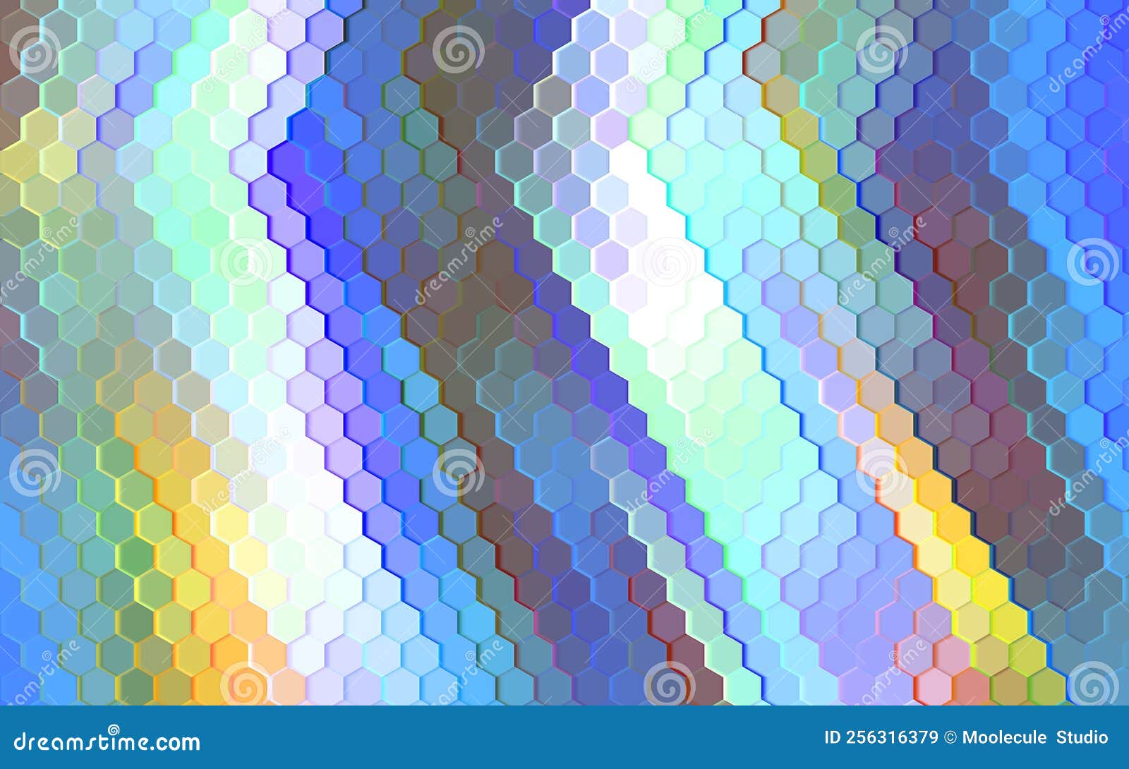 Abstract Colorful Hexagon Background. Abstract Colored Hexagons ...