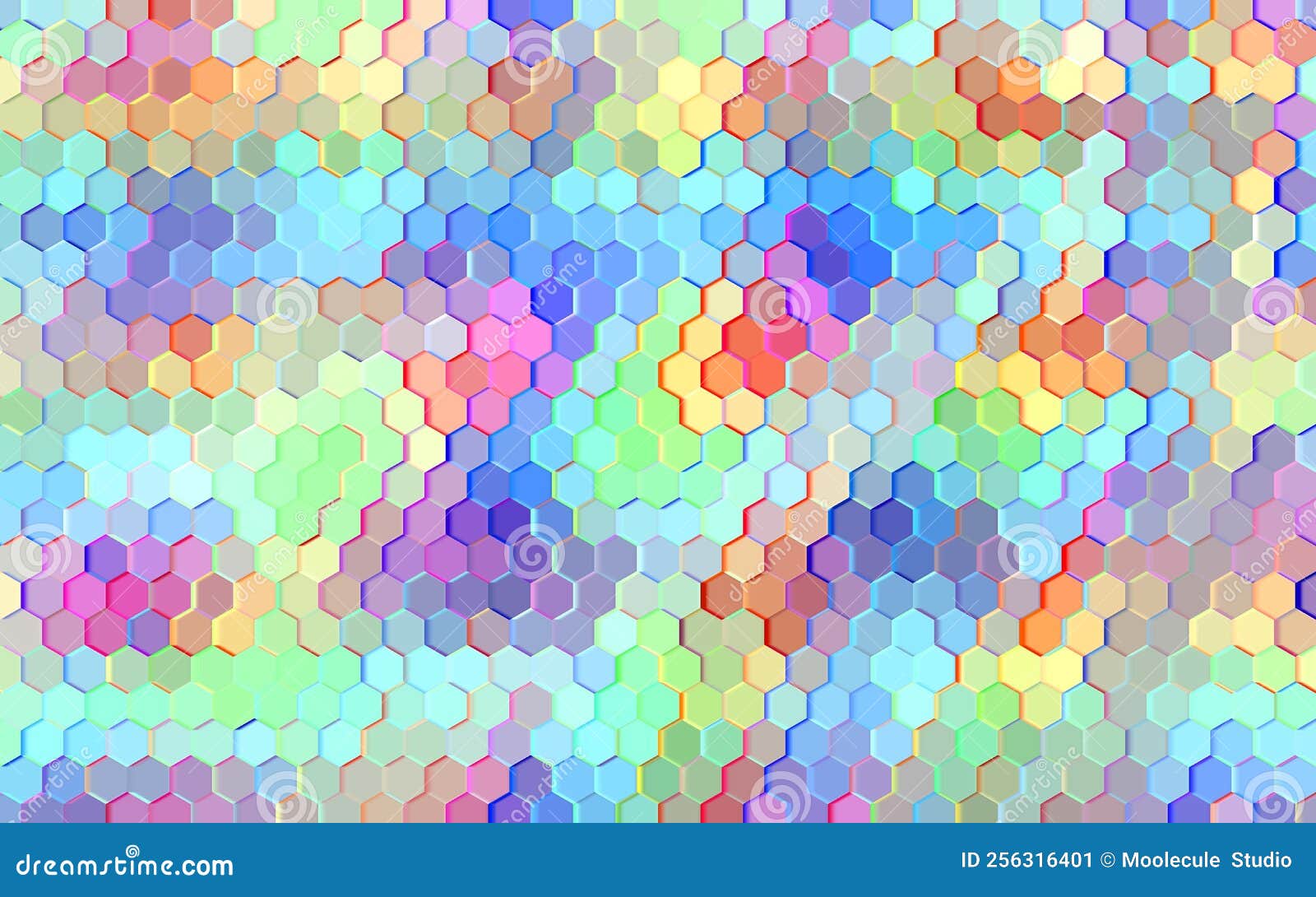 Abstract Colorful Hexagon Background. Abstract Colored Hexagons ...