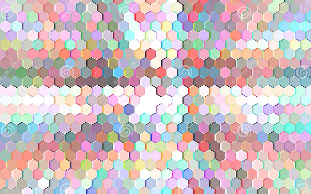 Abstract Colorful Hexagon Background. Abstract Colored Hexagons ...