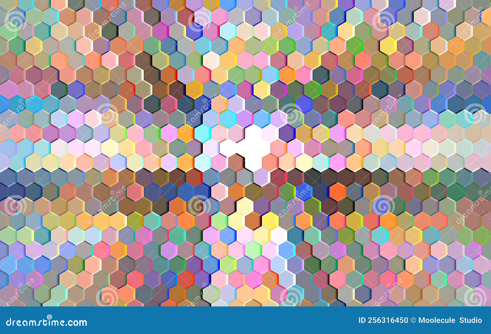 Abstract Colorful Hexagon Background. Abstract Colored Hexagons ...