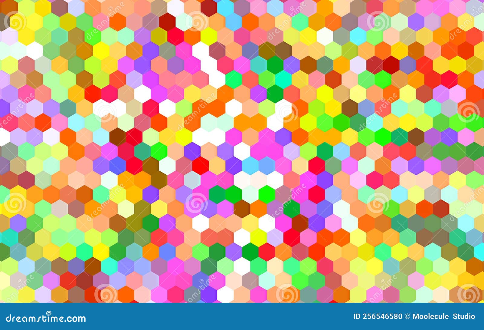 Abstract Colorful Hexagon Background. Abstract Colored Hexagons ...