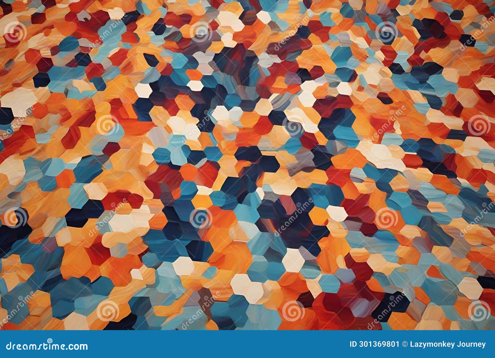 Abstract Colorful Hexagonal Pattern Background Stock Illustration ...