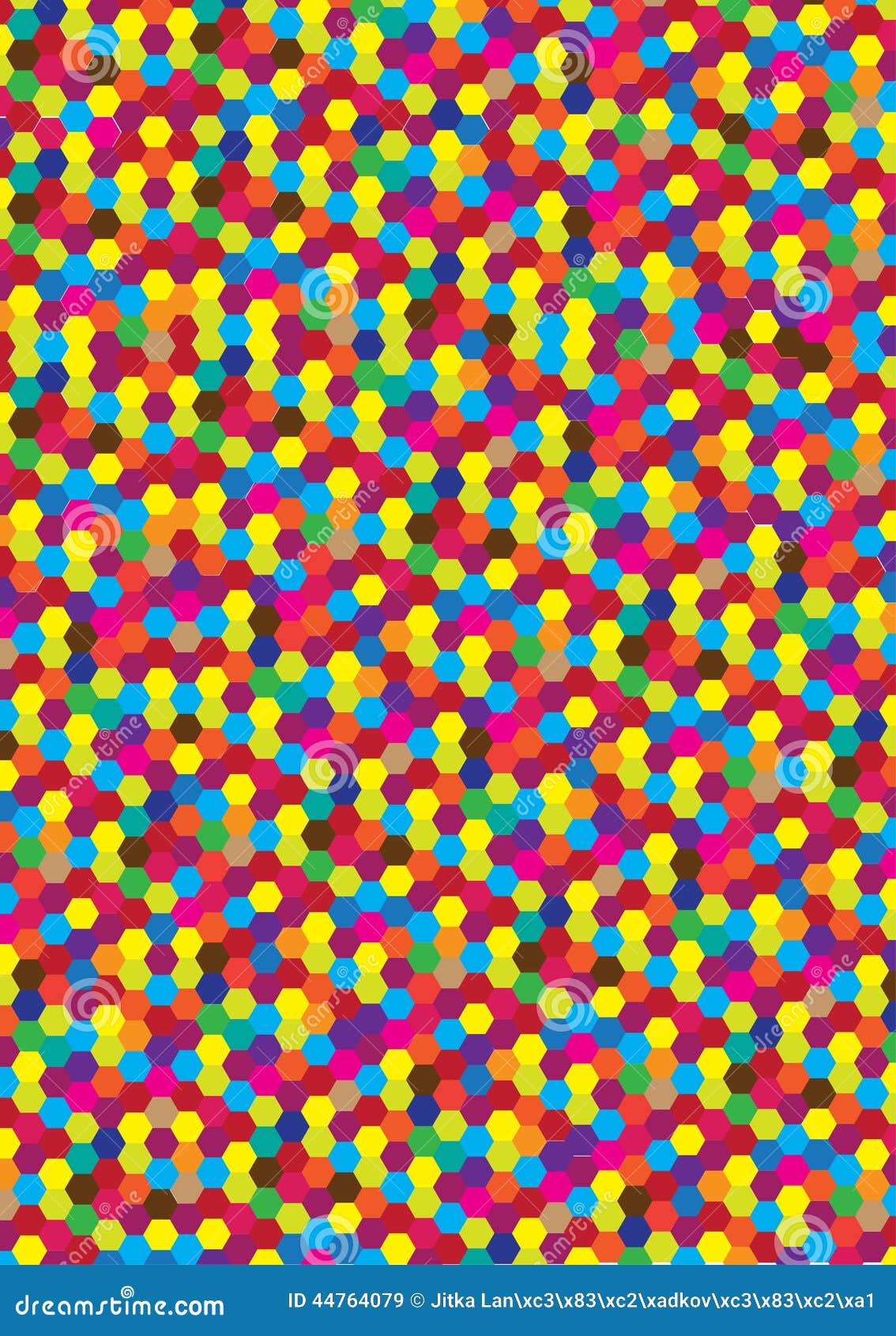 Abstract Colorful Hexagons Background Stock Vector - Illustration of ...