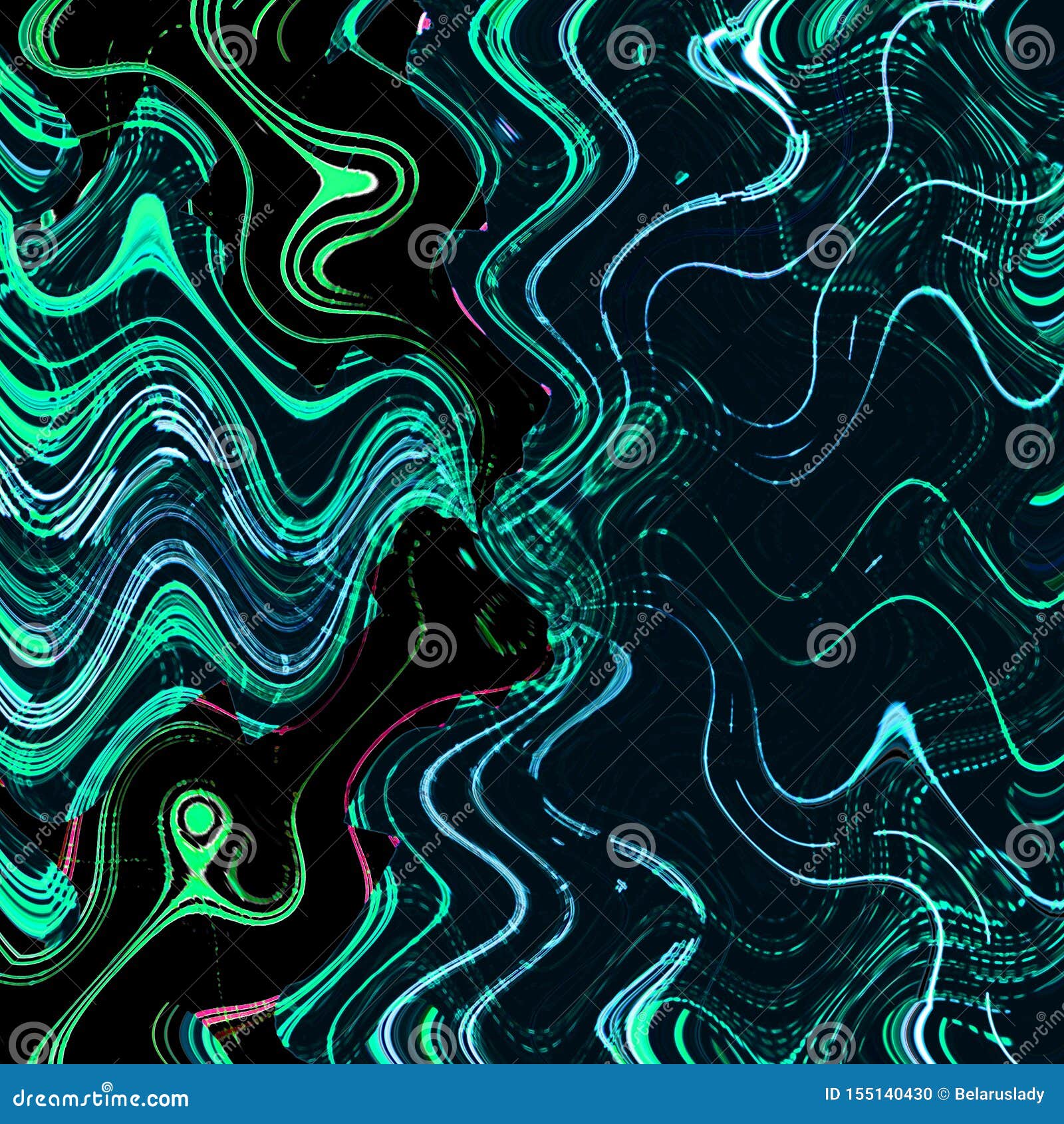 Abstract Colorful Hi-tech Block Print Pattern Stock Illustration ...