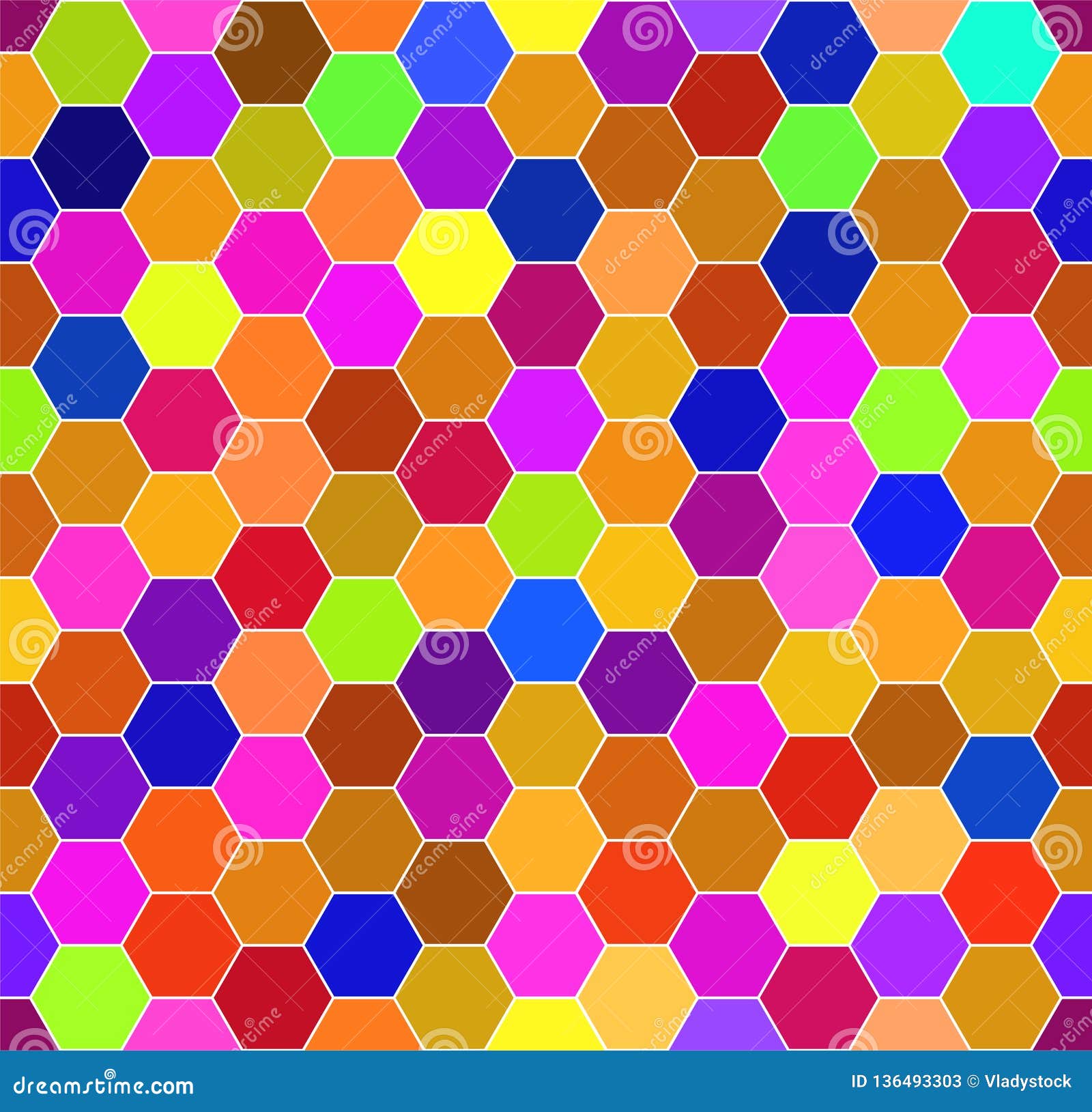 Abstract Colorful Honeycomb Pattern Stock Vector - Illustration of ...
