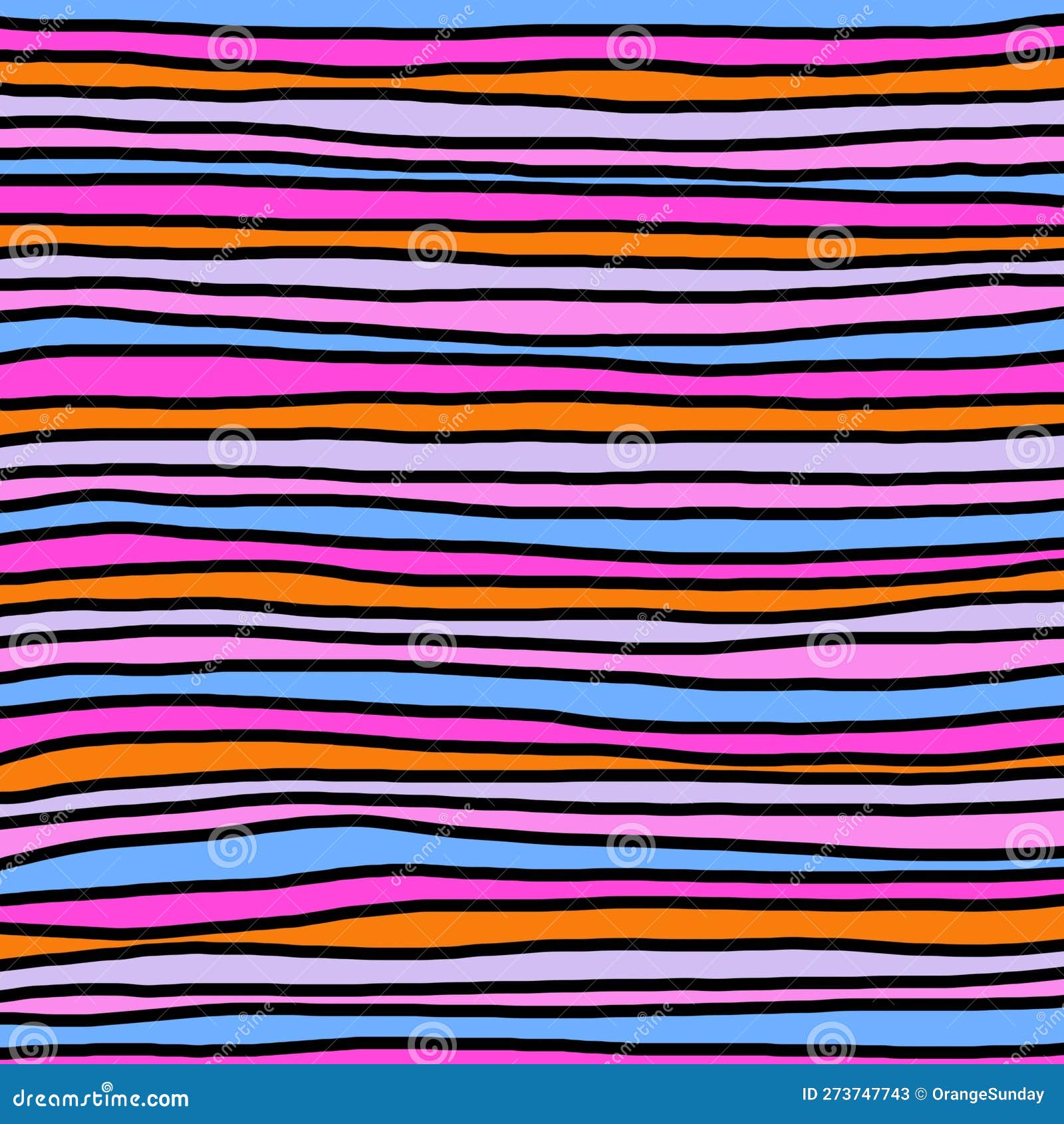 Abstract Colorful Horizontal Stripe Y2K Pattern Stock Illustration ...