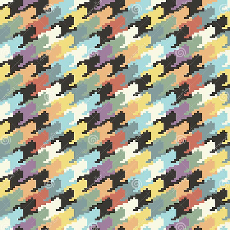 Abstract Colorful Houndtooth Pattern Background Stock Vector ...