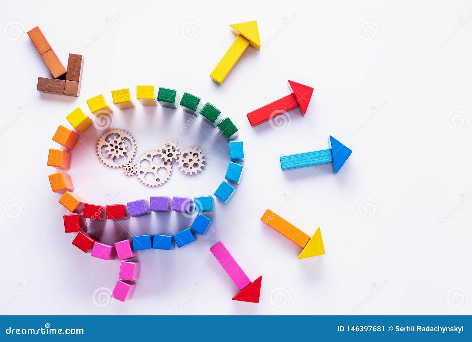 Abstract Colorful Human Brain, Creative Concept Stock Image - Image of ...