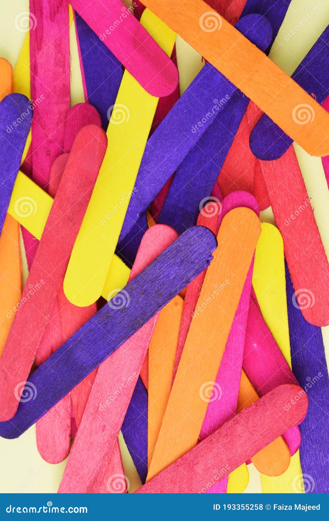 Abstract of Colorful Ice Cream Sticks Stock Photo - Image of cold, food ...