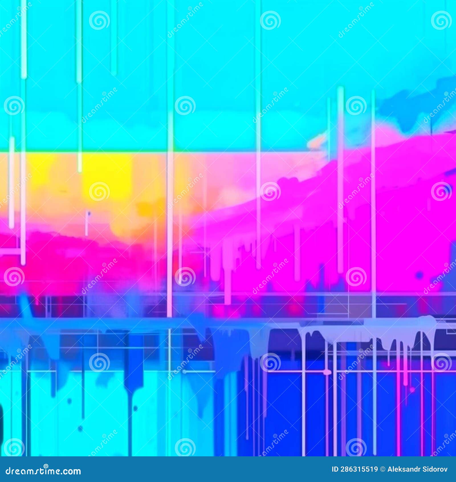 Abstract Colorful Illustration. Colorful Abstract Background with ...