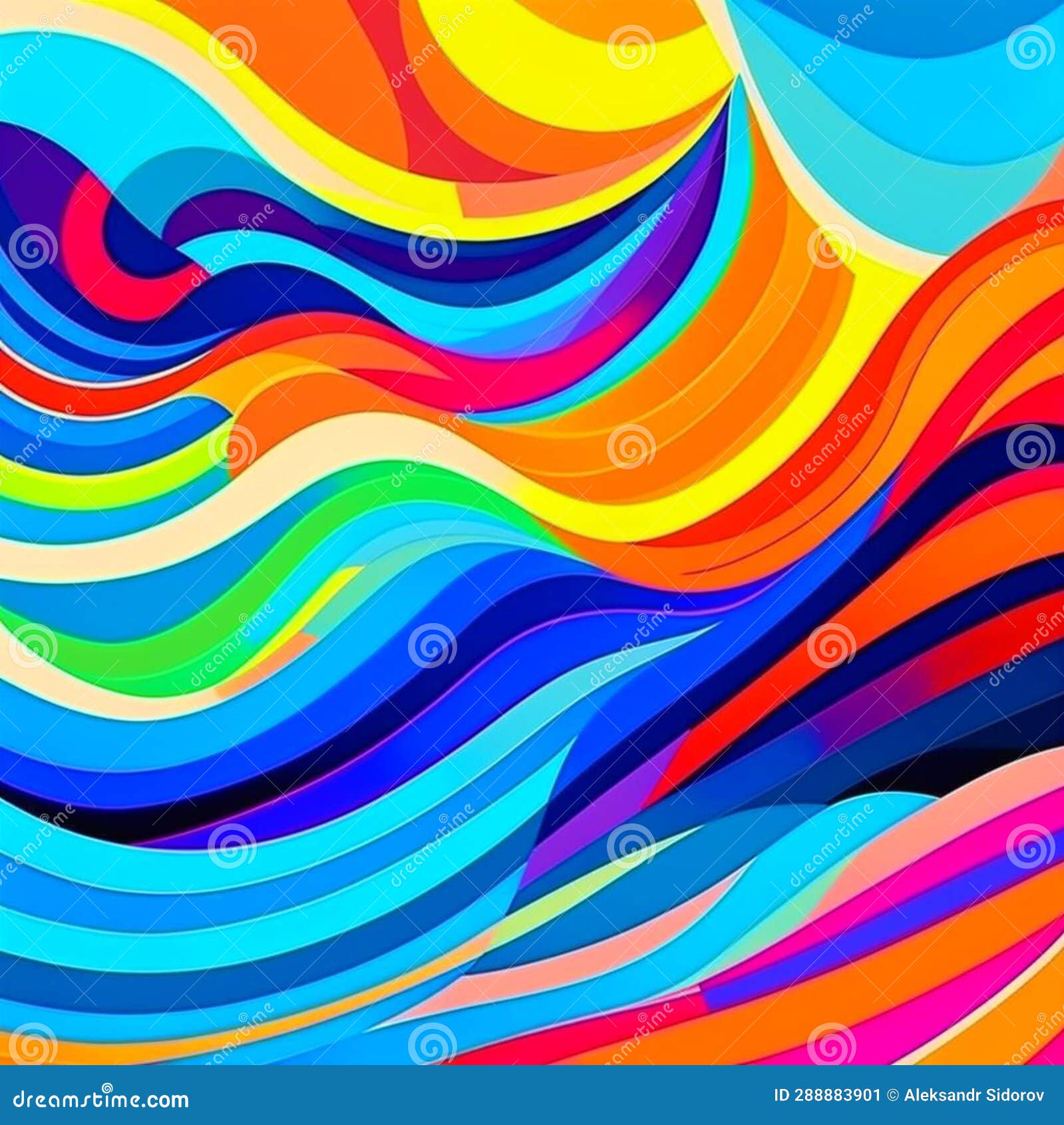 Abstract Colorful Illustration. Colorful Abstract Background with ...