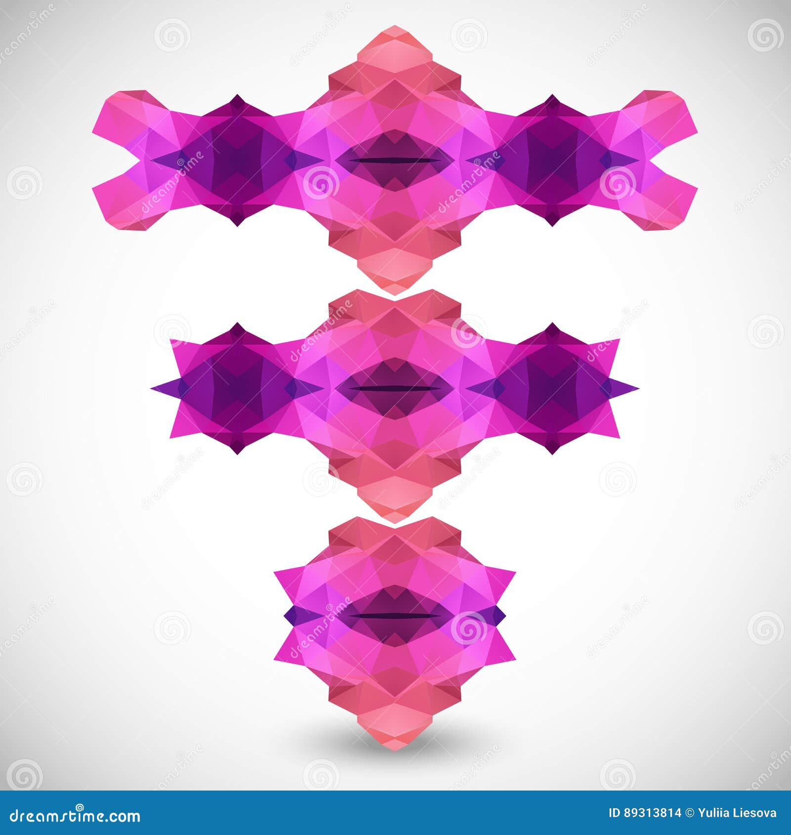 Abstract Colorful Illustration Made of Triangle Pattern Stock Vector ...