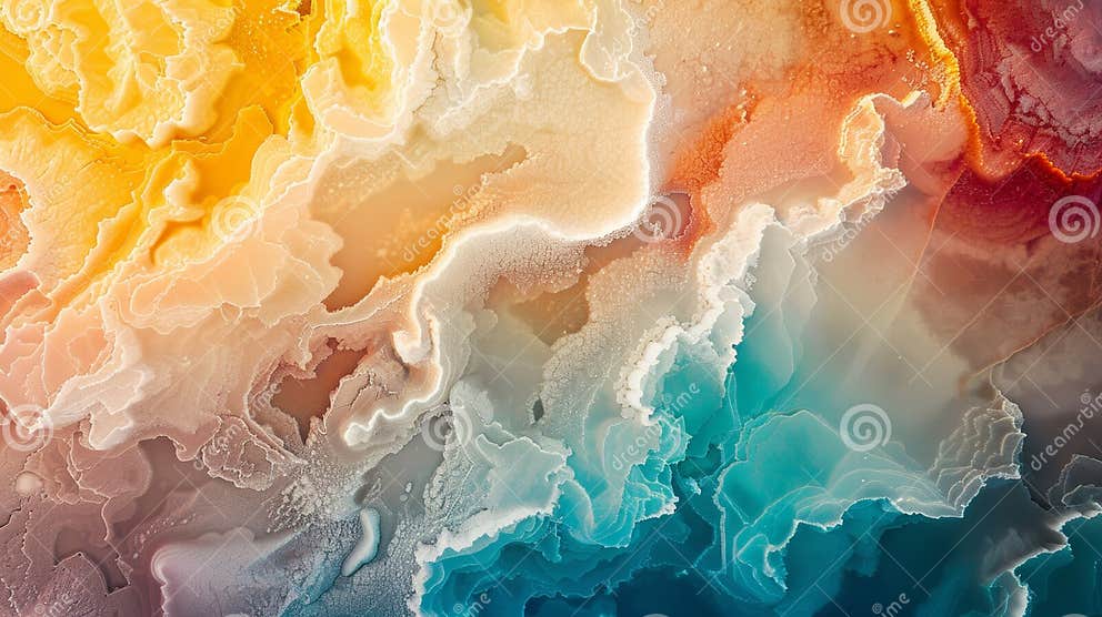 Abstract Colorful Ink Diffusion in Water Stock Image - Image of ...