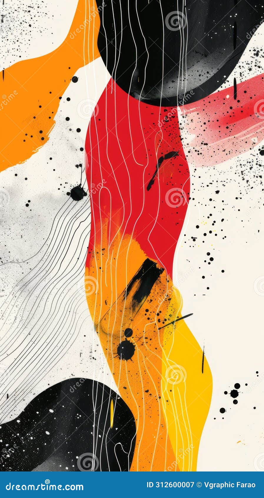 Abstract Colorful Ink Splash Art Stock Image - Image of gallery, stroke ...