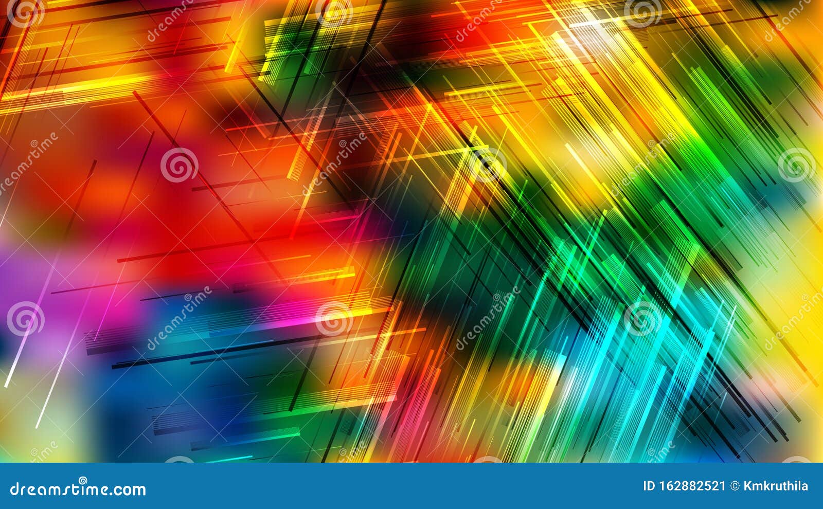 Abstract Colorful Irregular Lines Background Vector Graphic Stock ...