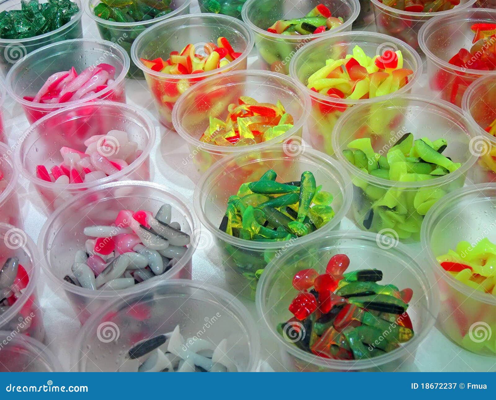 Abstract Colorful Items in Plastic Box, Stock Image - Image of ...