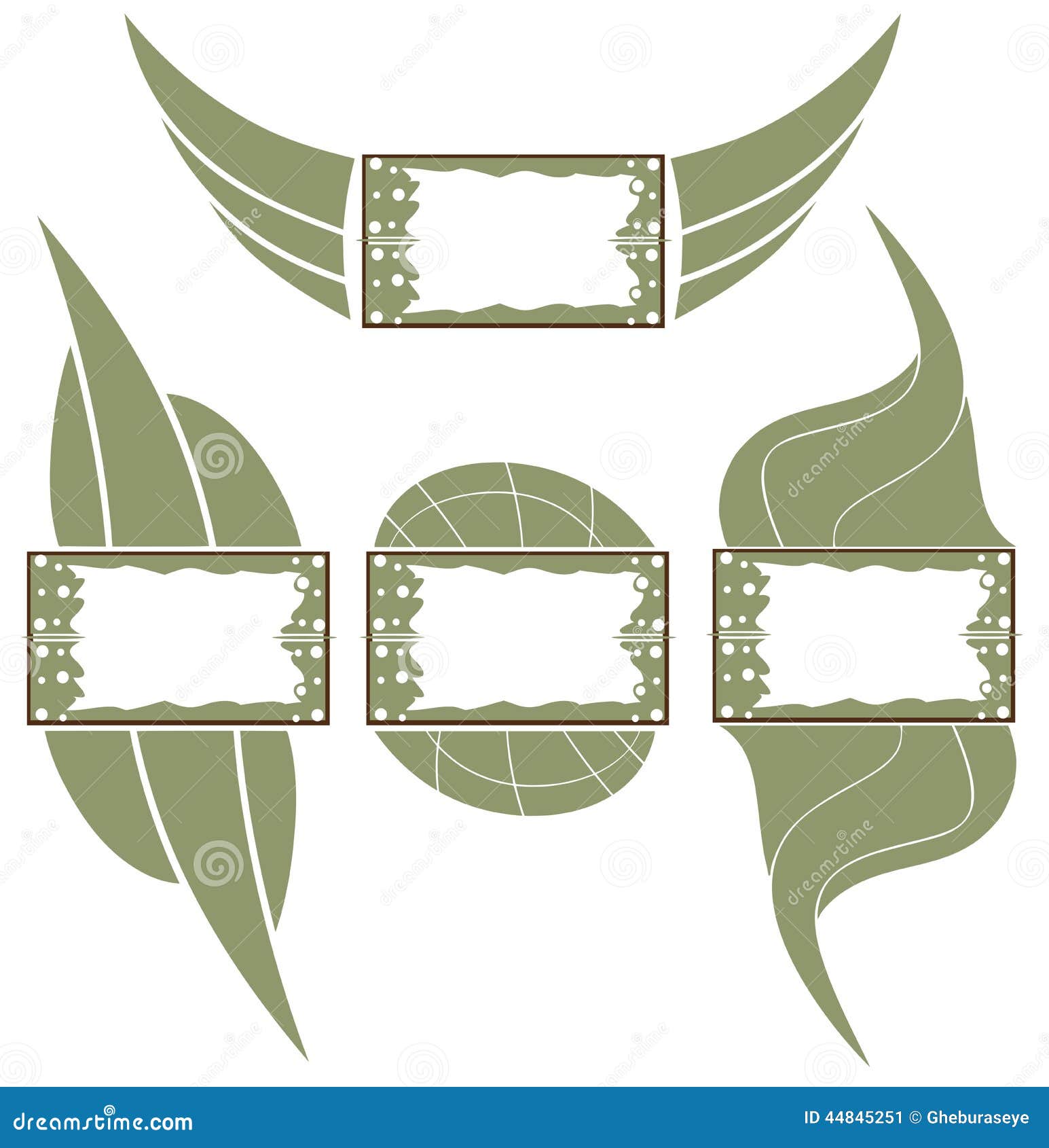 Abstract Colorful Labels Set Stock Illustration - Illustration of blue ...