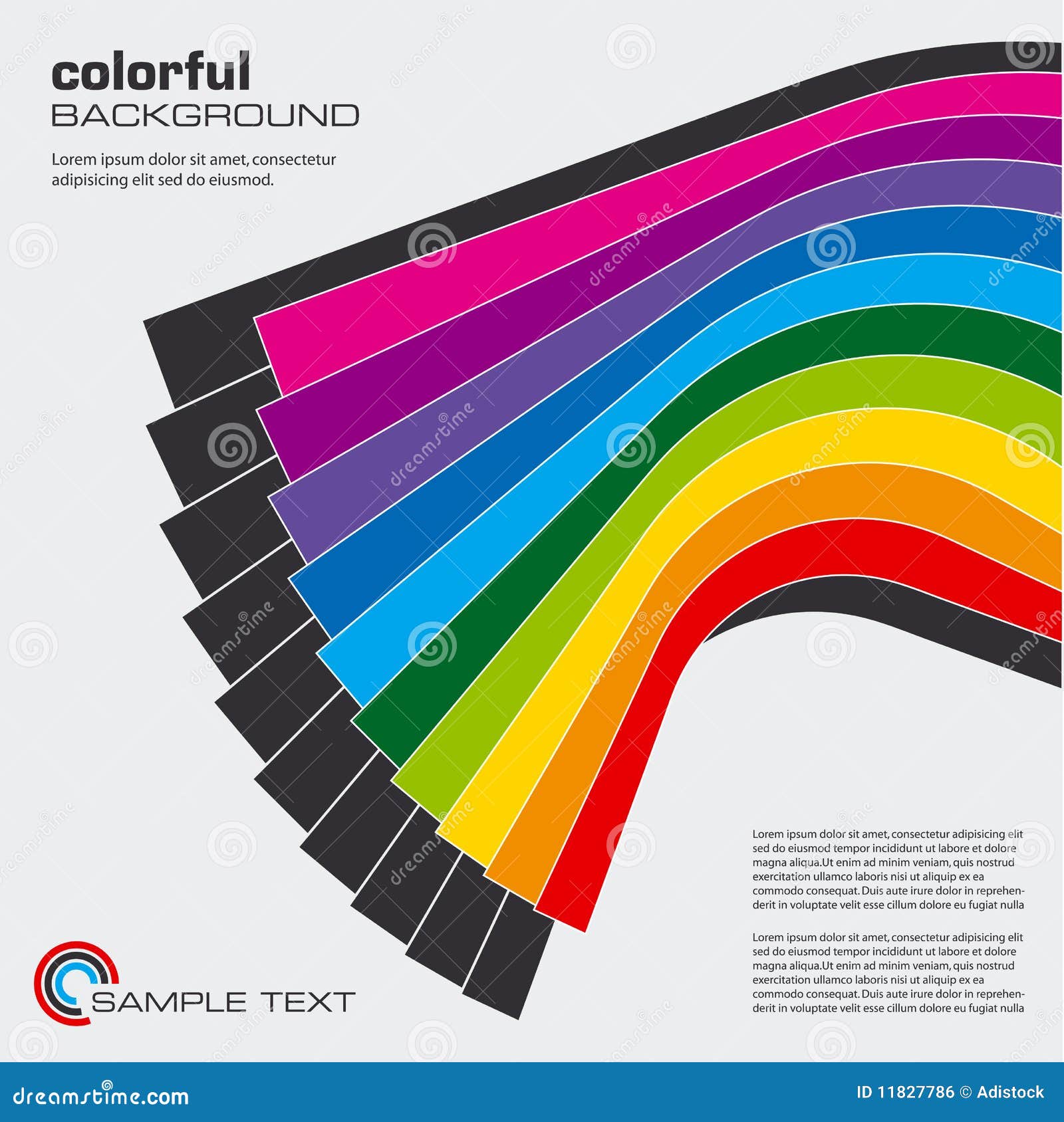 Abstract Colorful Layout. Vector. Stock Vector - Illustration of dark ...