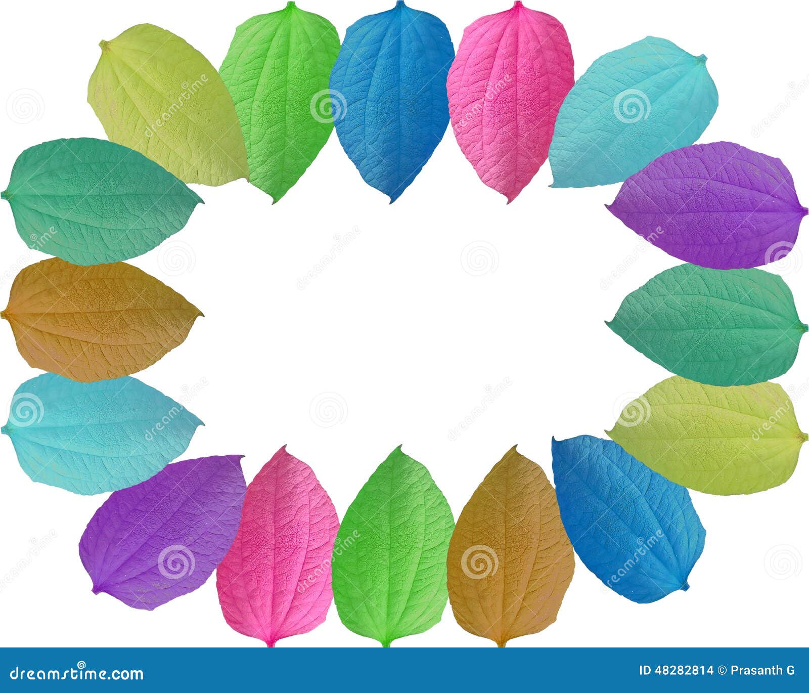 Abstract Colorful Leaves Border Frame Stock Photo - Image of frame ...