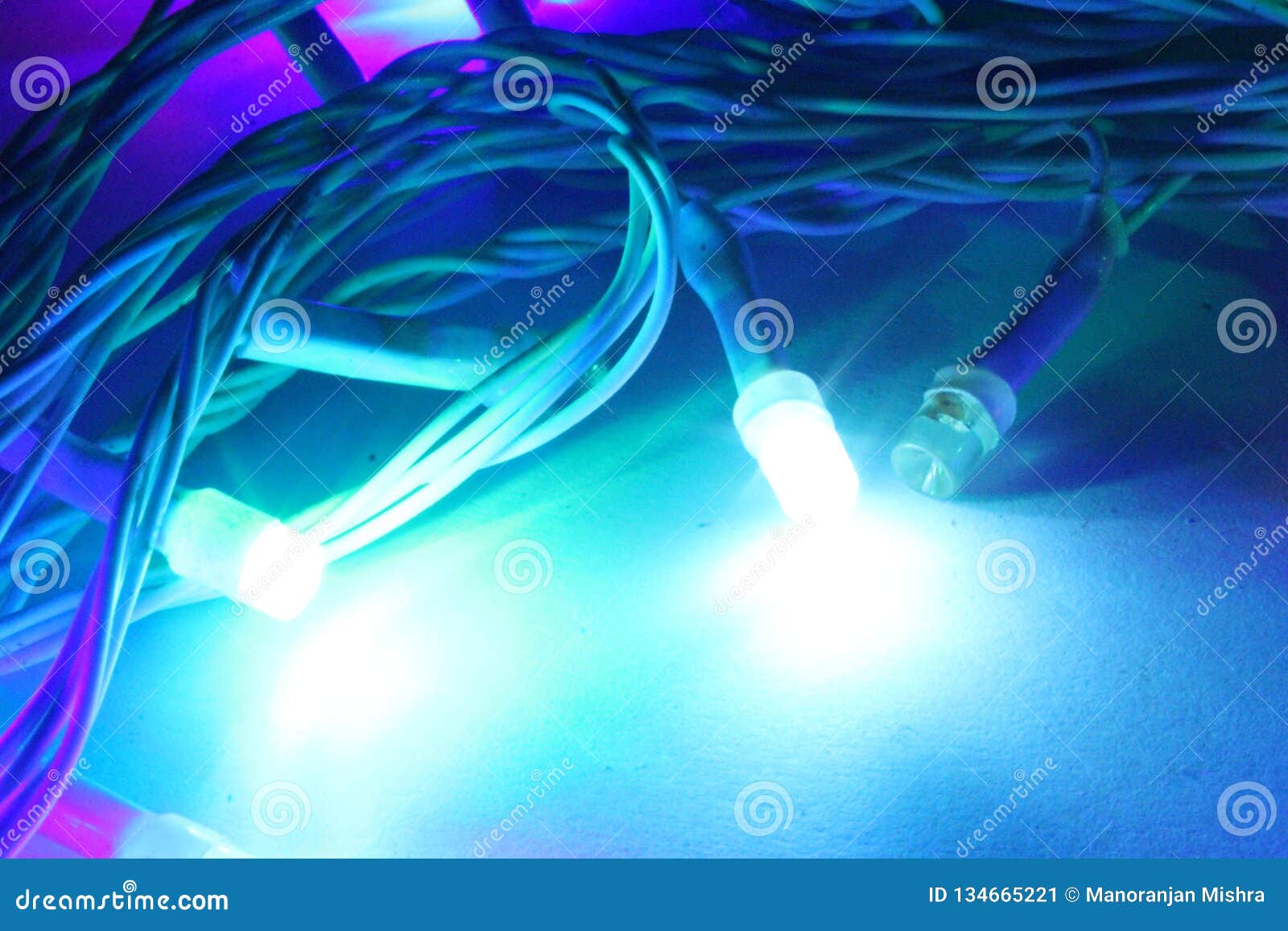 Abstract Colorful Led Lights Background. Stock Image - Image of ...
