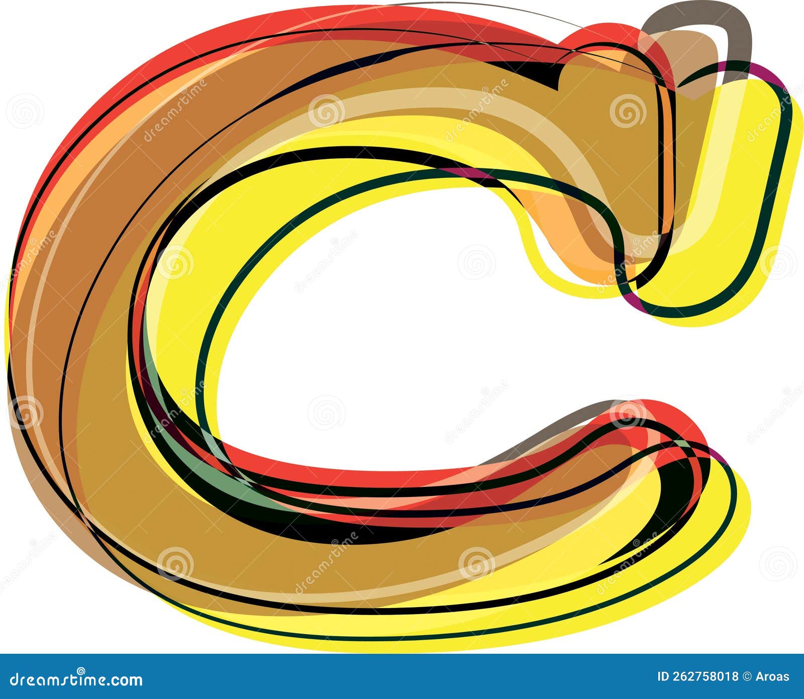 Abstract Colorful Letter c stock vector. Illustration of background ...