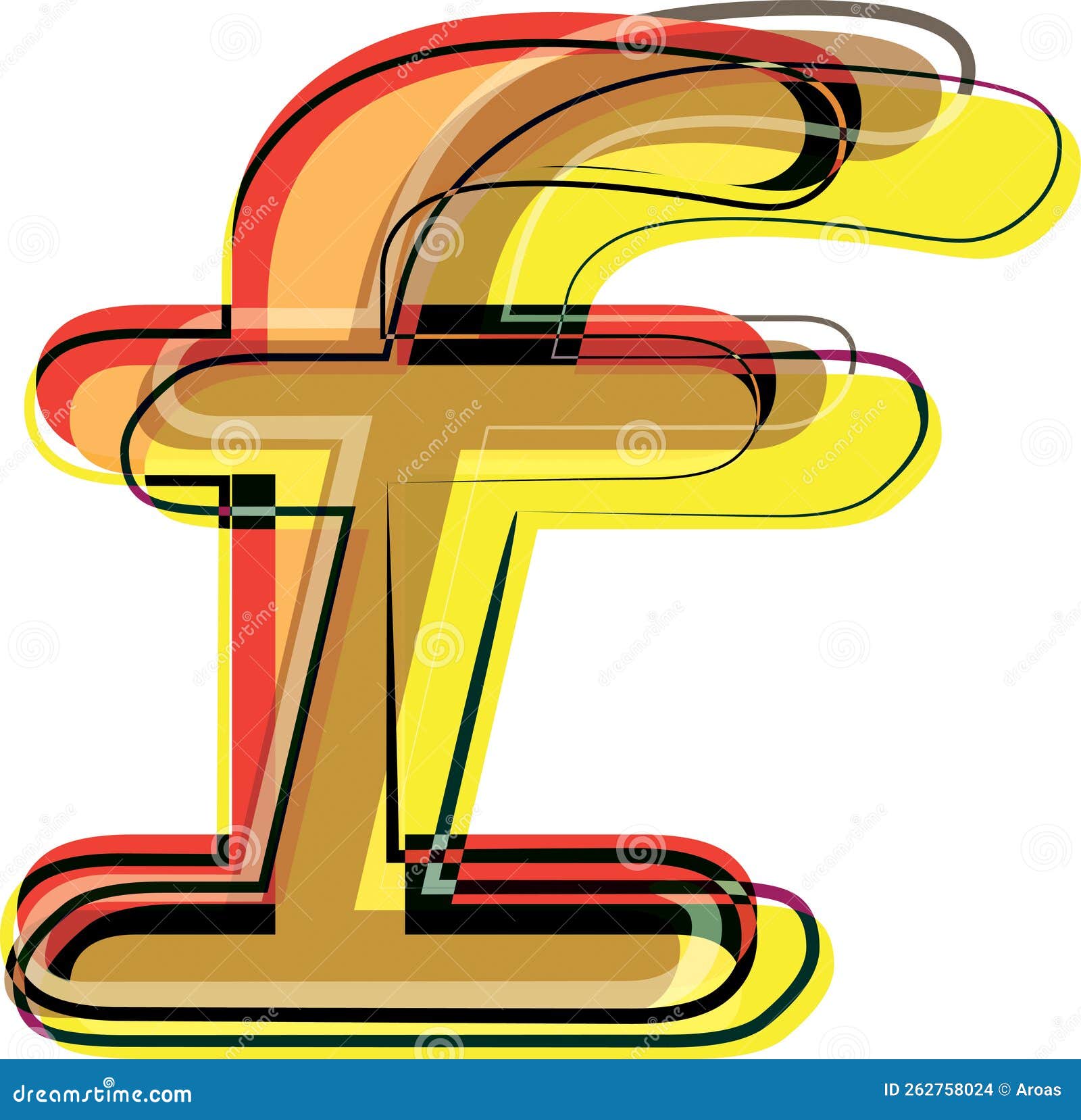 Abstract Colorful Letter f stock vector. Illustration of colorful ...