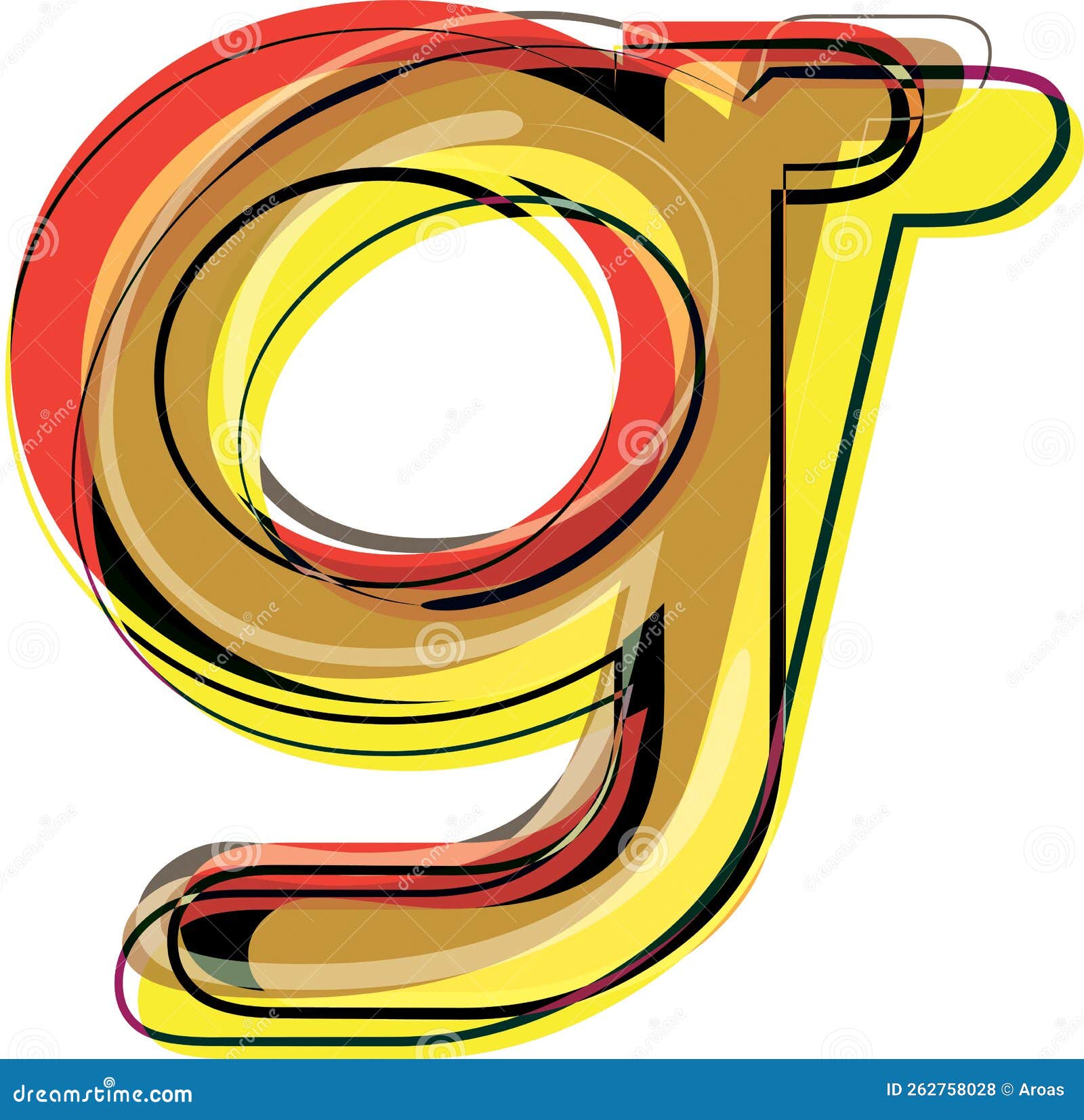 Abstract Colorful Letter g stock vector. Illustration of graphic ...