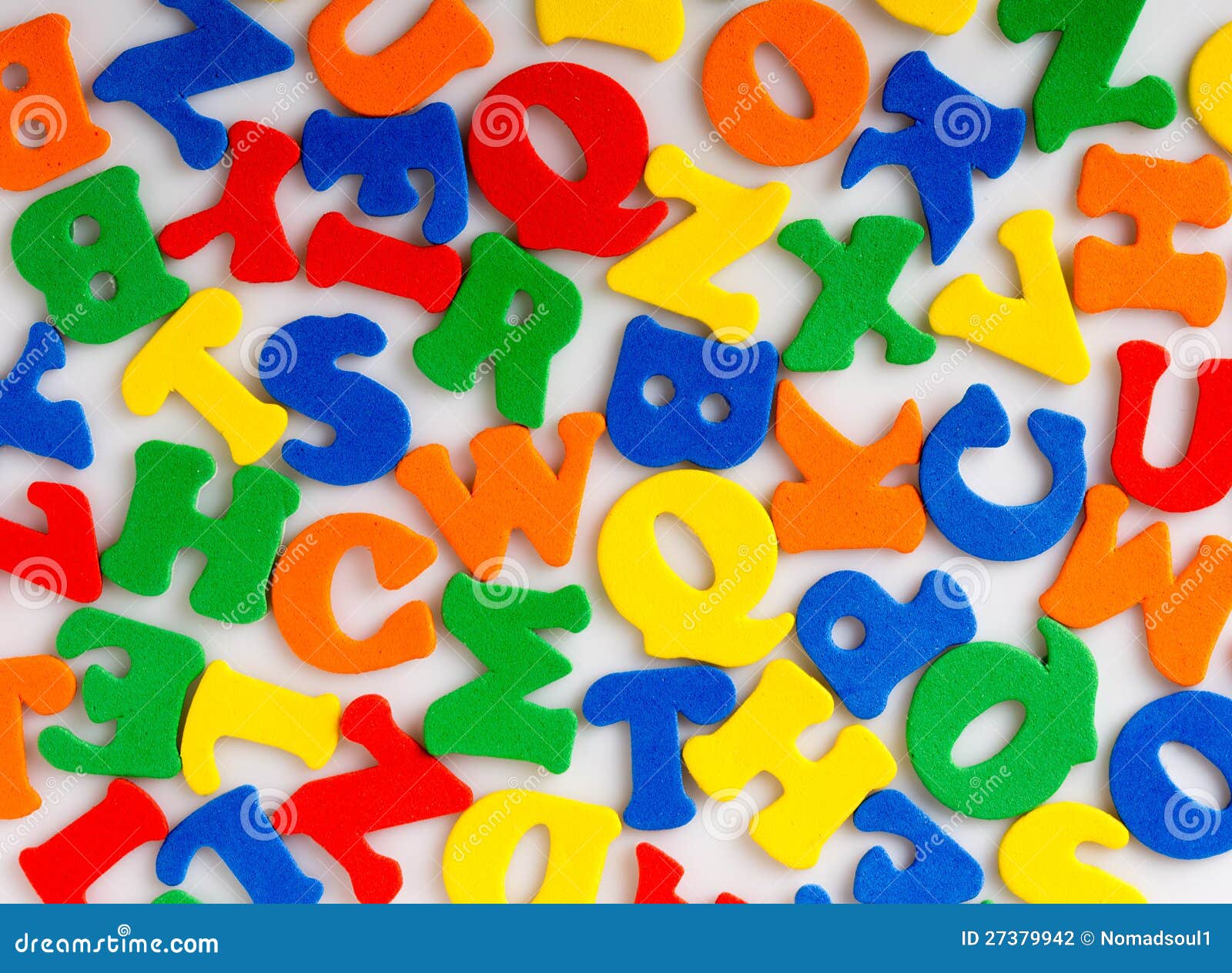 Abstract colorful letters stock photo. Image of message - 27379942