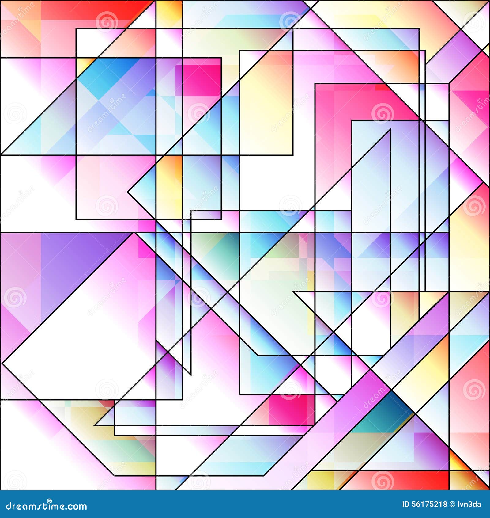 Abstract Colorful Light Geometric Background. Stock Vector ...