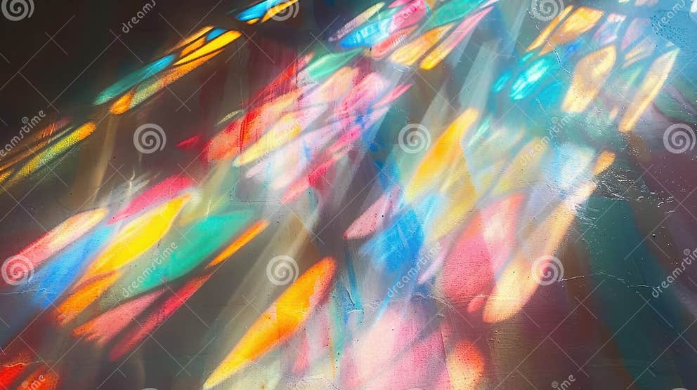 Abstract Colorful Light Reflections on Surface for Background Stock ...