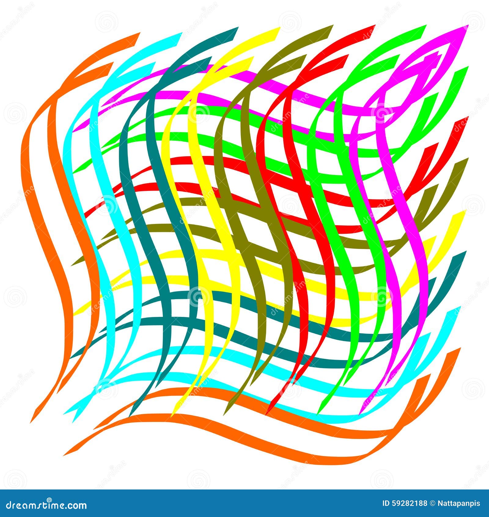 Abstract Colorful Line Background Stock Illustration - Illustration of ...