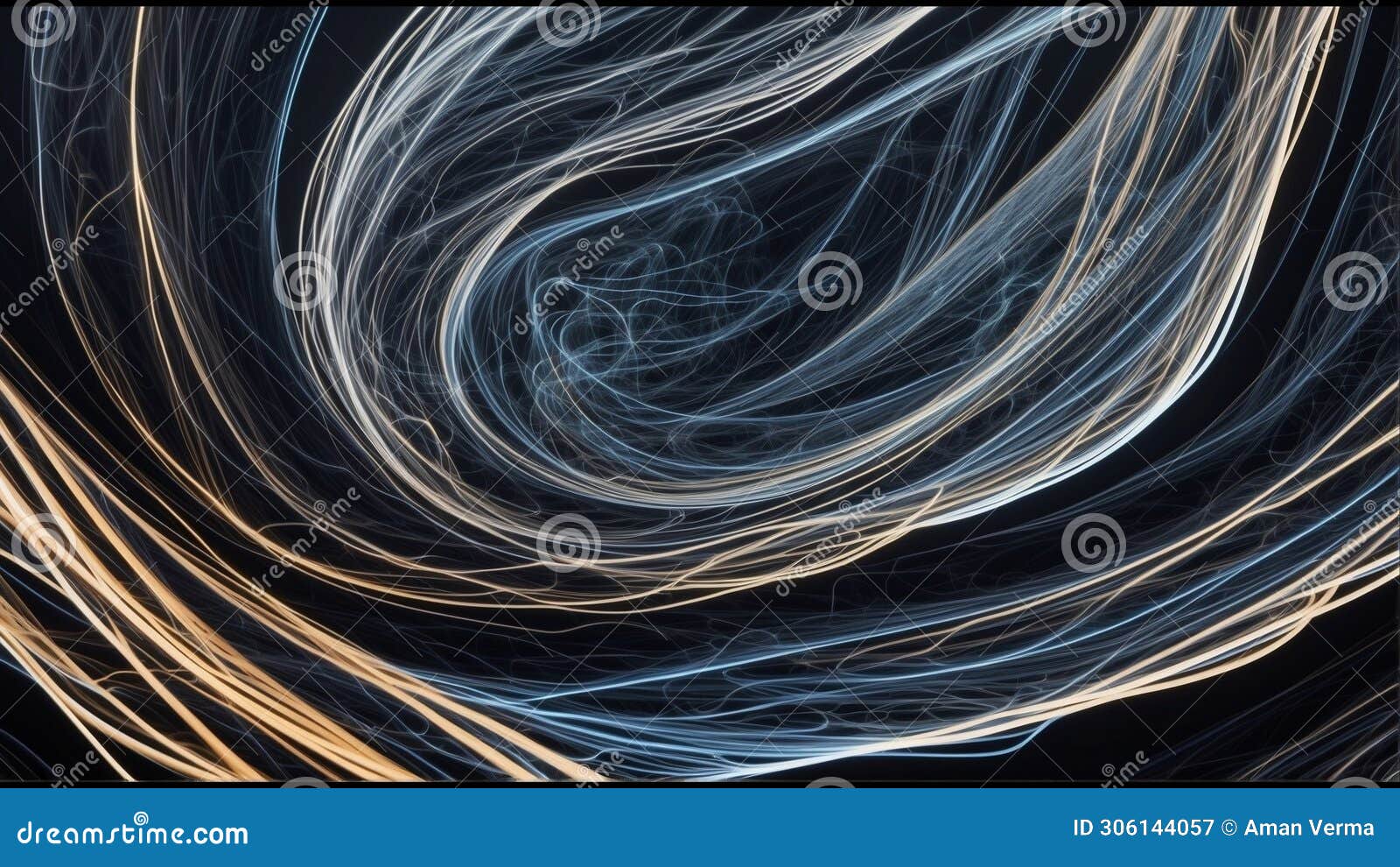 Abstract Colorful Line Particles Wave Background. Stock Image - Image ...