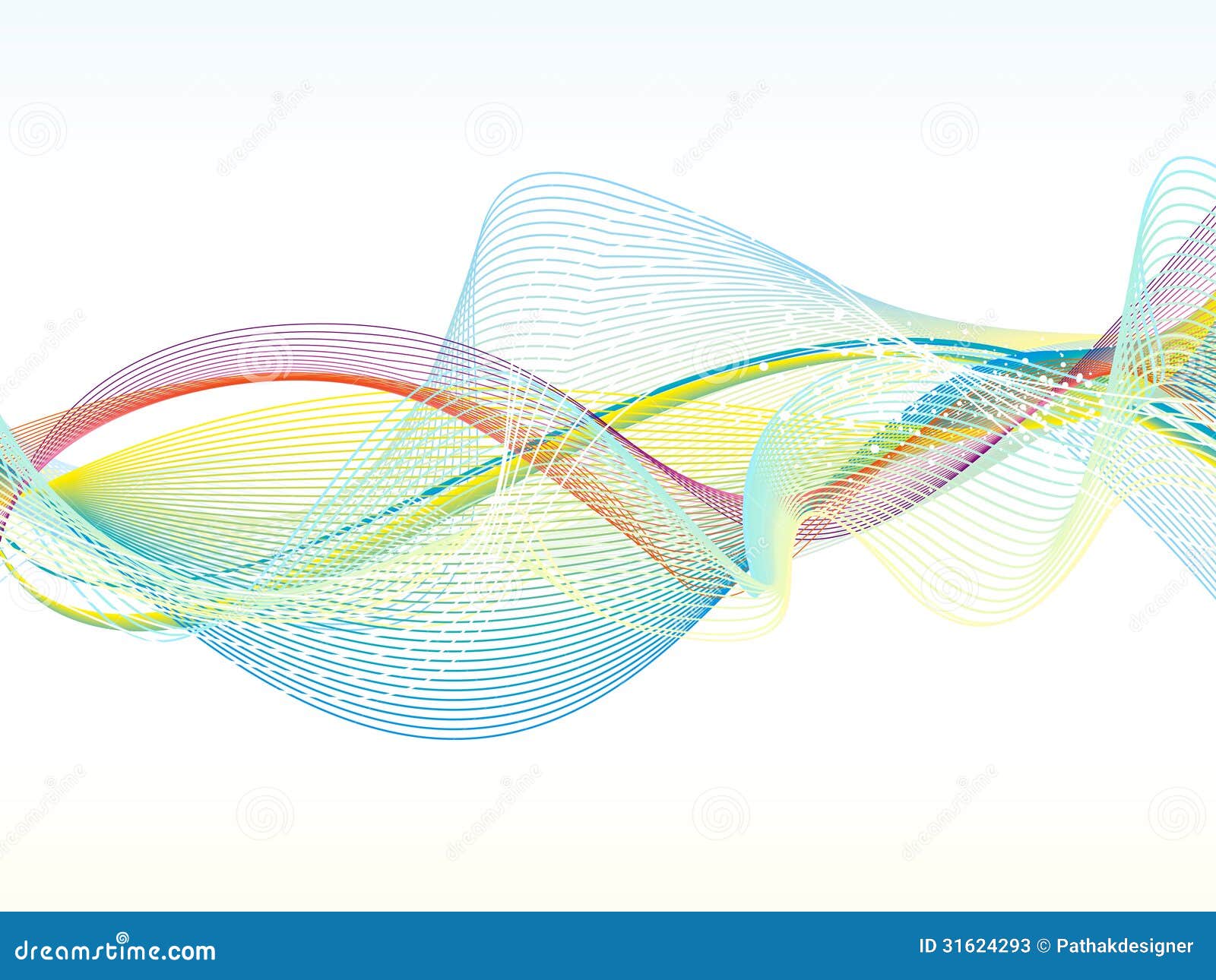 Colorful Line Art With Left And Right Hemispheres Of Human Brain ...