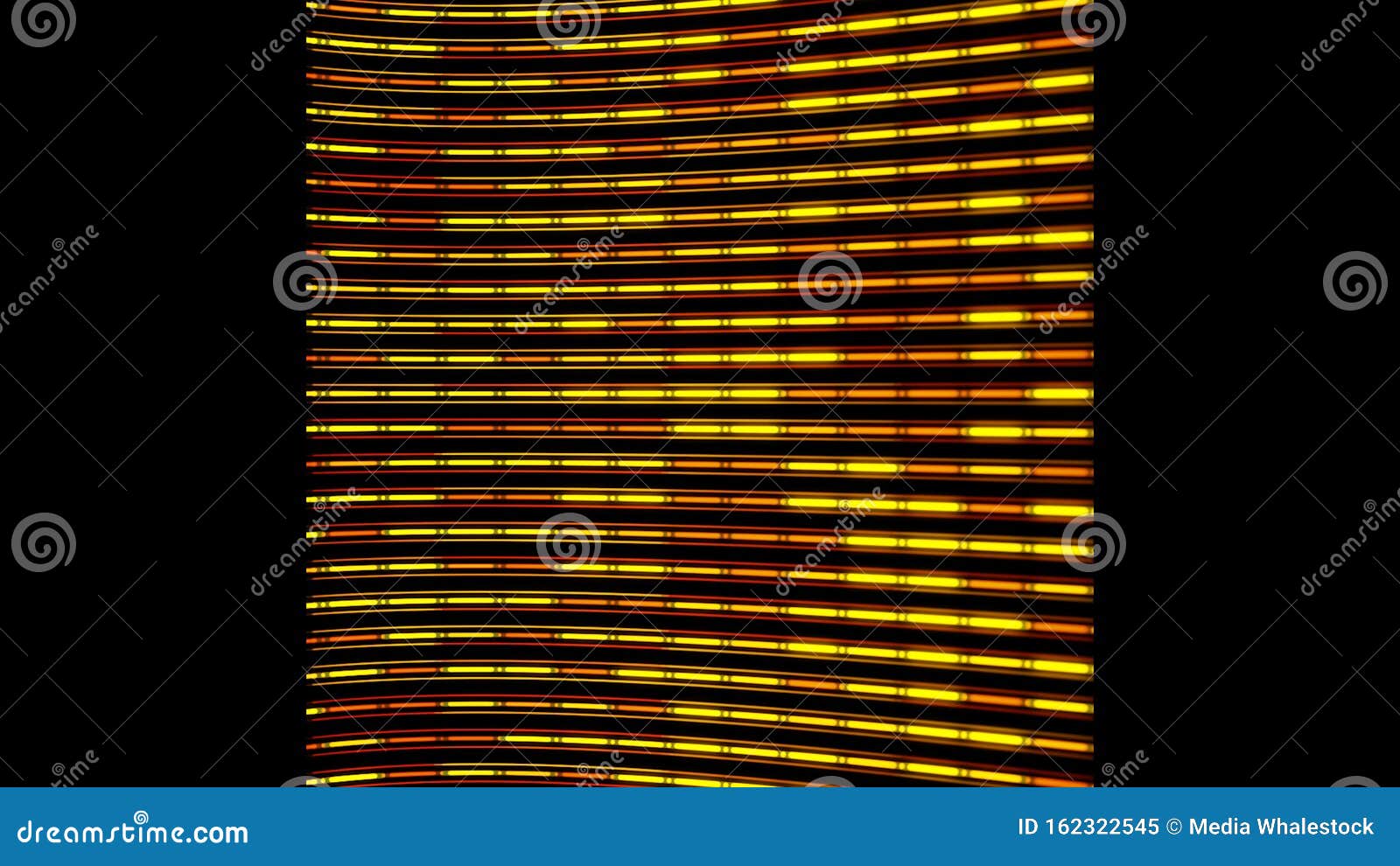 Abstract Colorful Lines Devided into Small Segments Flowing on Black ...