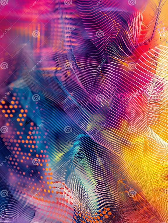 Abstract Colorful Lines and Patterns Stock Photo - Image of texture ...