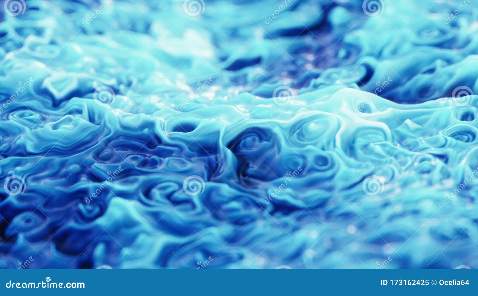 Abstract Colorful Liquid Blue Stock Video - Video of mixing, paint ...