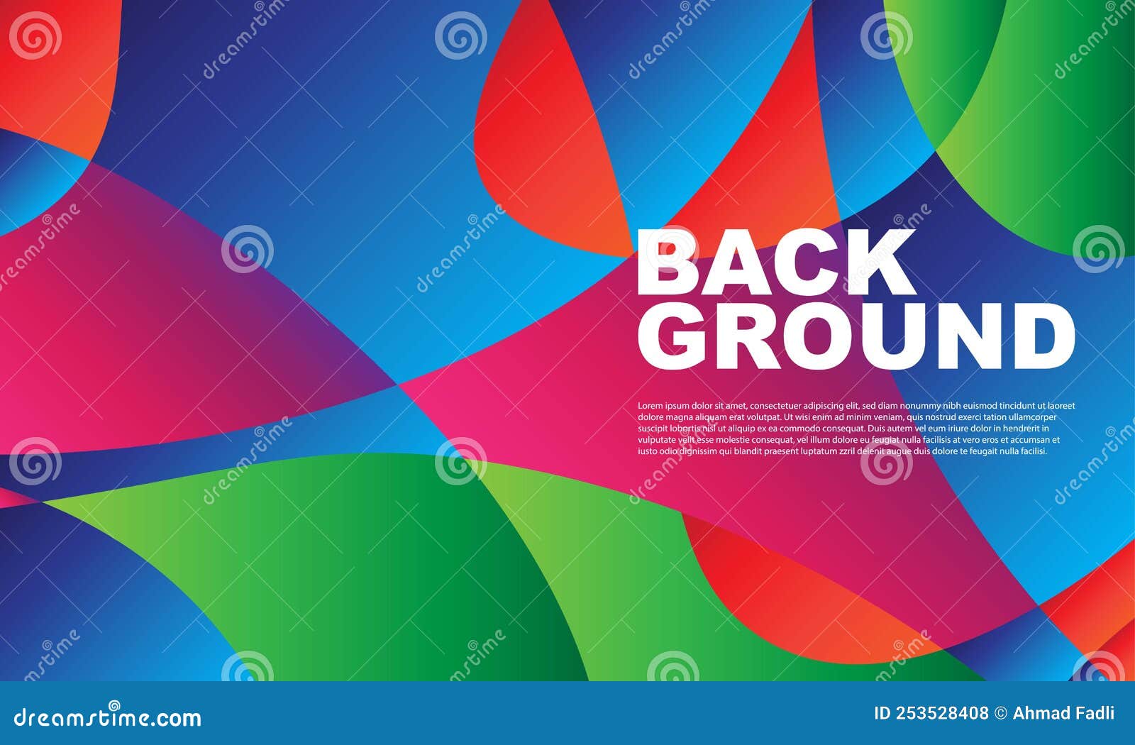 Abstract Colorful Liquid and Curvy Geometric Background for Banner ...