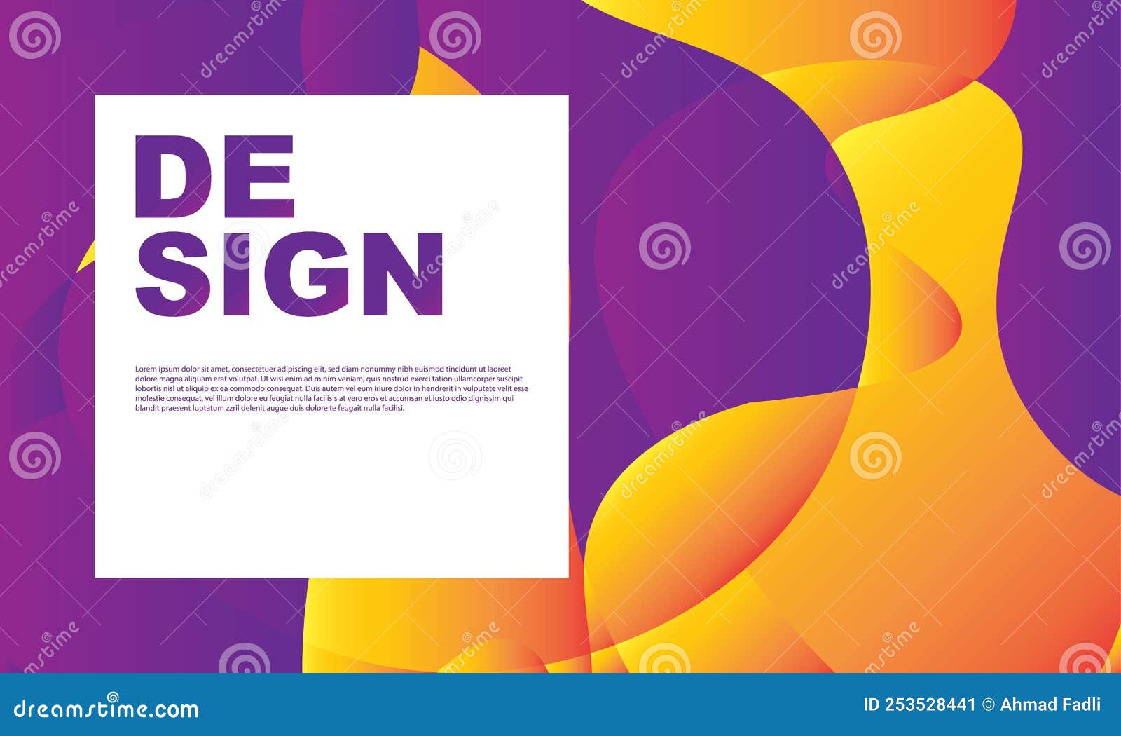 Abstract Colorful Liquid and Curvy Geometric Background for Banner ...